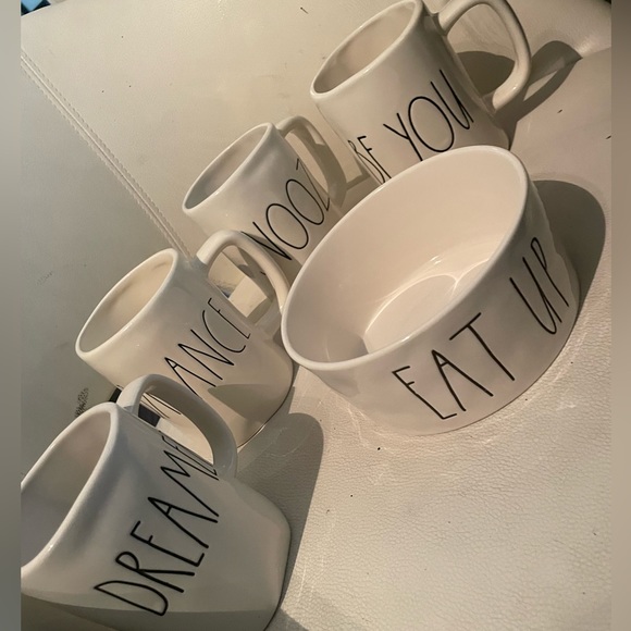 Rae Dunn | Kitchen | Rae Dunn Coffee Mugs And Bowl | Poshmark